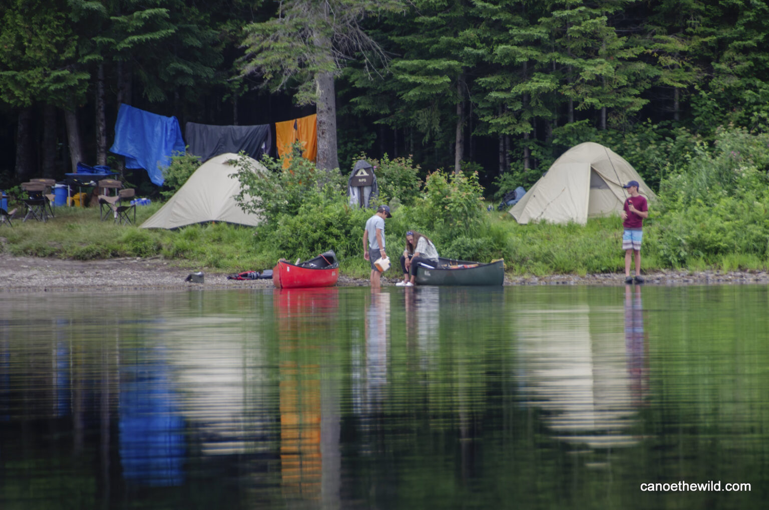 Allagash campsite - Canoe the Wild
