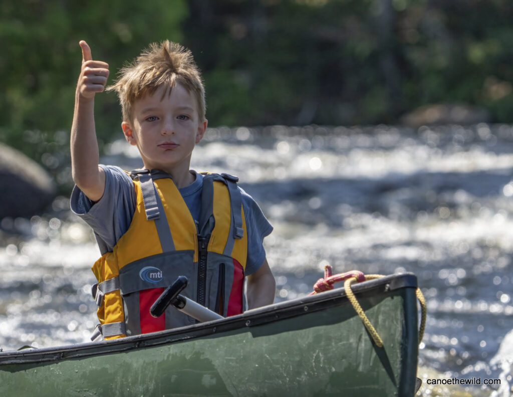 Arthur thumbs up - Canoe the Wild