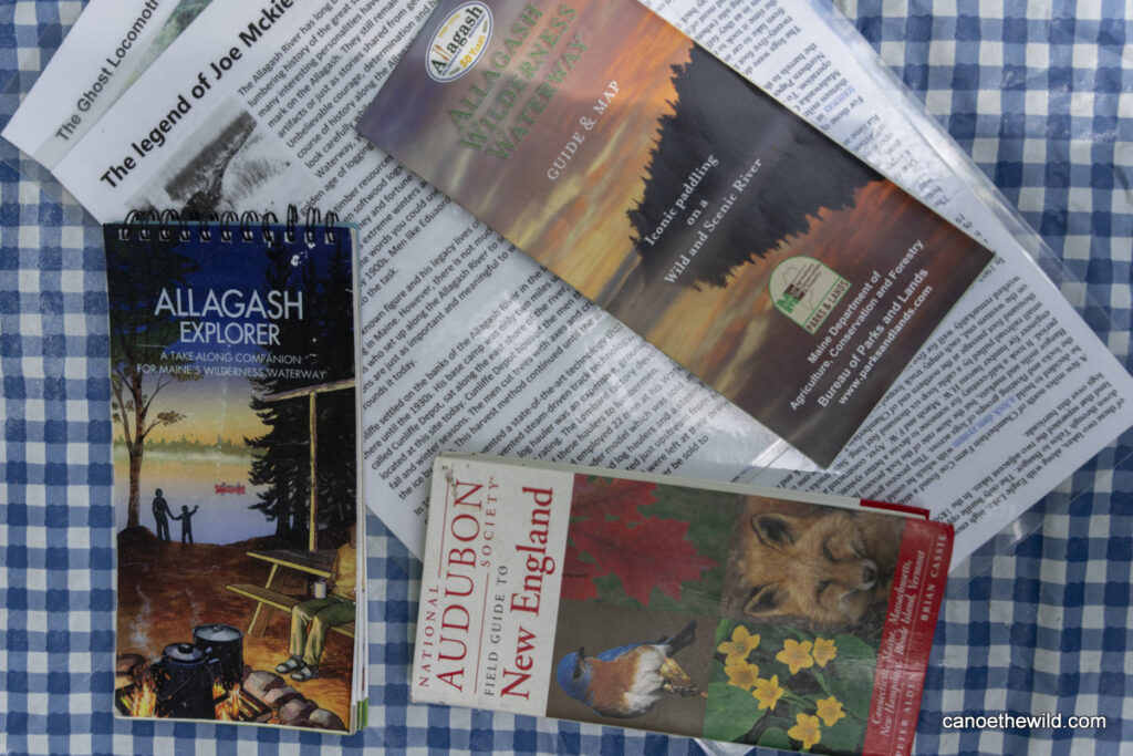 Allagash map and literature - Canoe the Wild